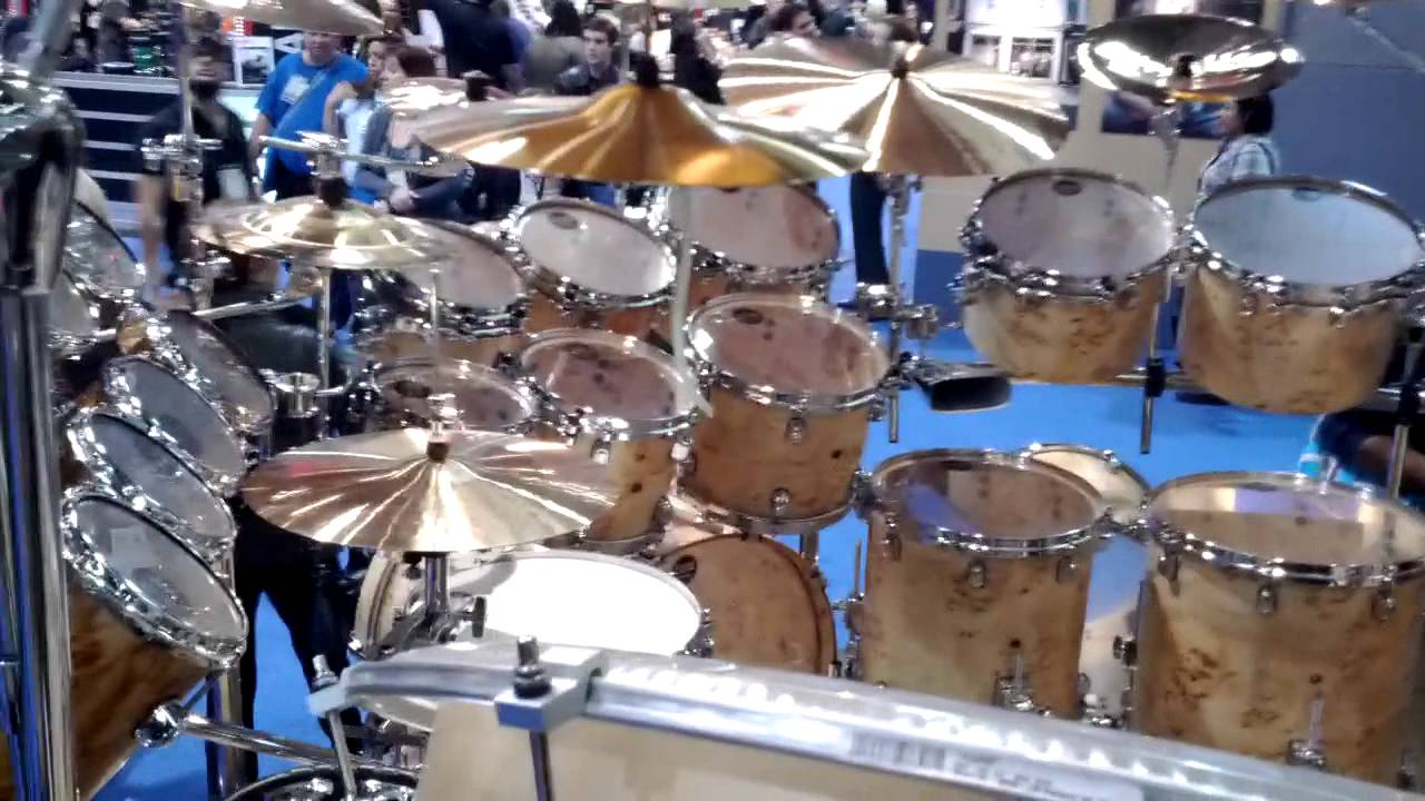 TAMA Showpiece drum rack NAMM 2012 - YouTube