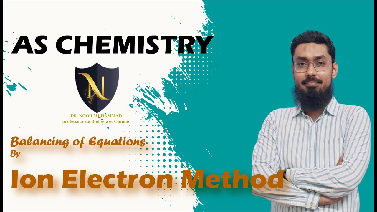 Balancing of equations by ion electron method | As Chemistry - YouTube