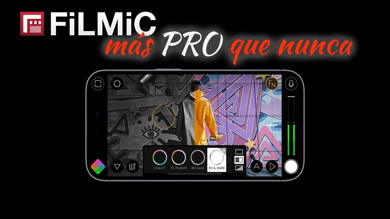 FiLMiC Pro Ahora con LUT en TIEMPO REAL previsualización y grabación ...