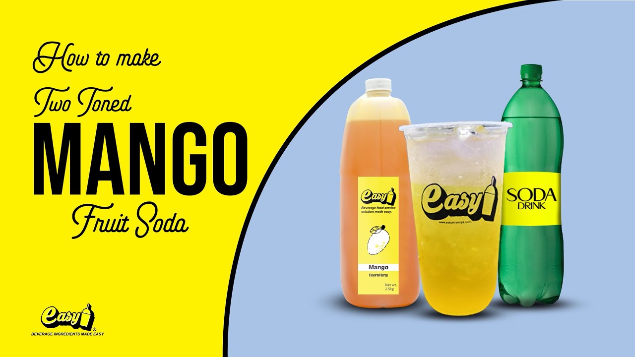 How to make Two Toned Mango Fruit Soda | EASYBRAND | - YouTube