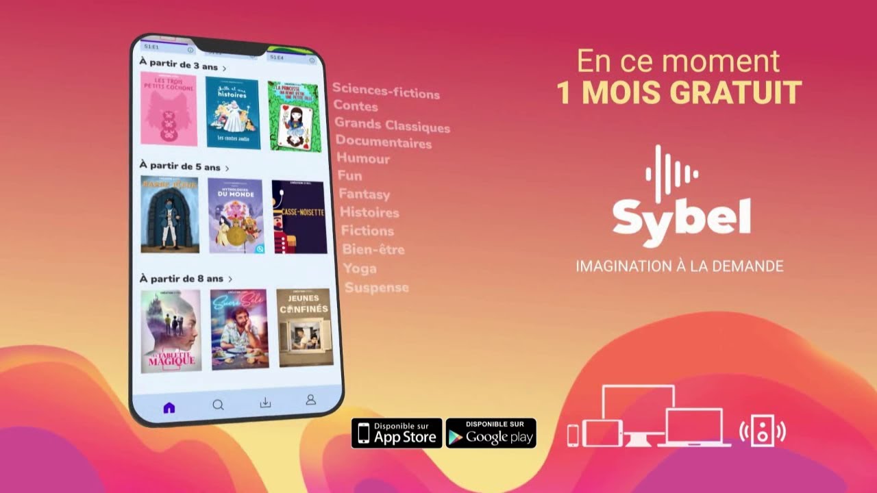 Appli Sybel "imagination à la demande" Pub 20s - YouTube