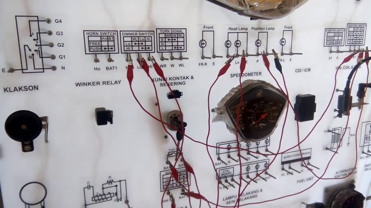 Belajar Sistem Kelistrikan Lampu Kepala Sepeda Motor - YouTube