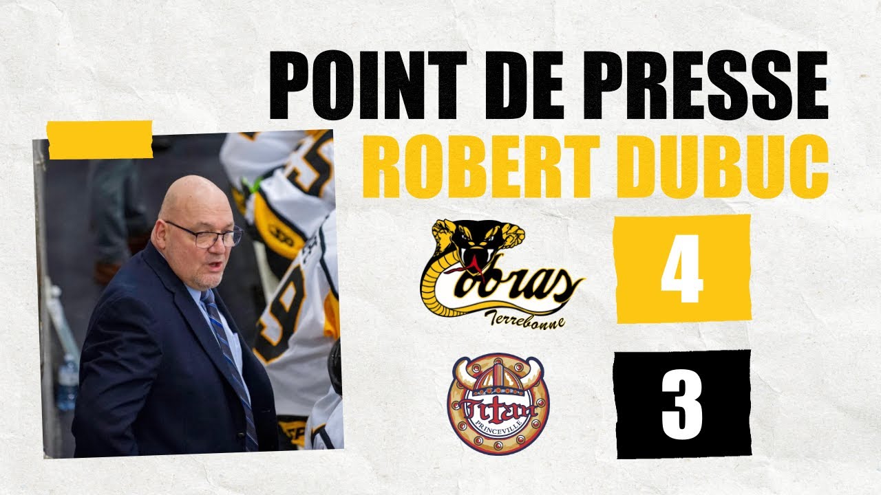 Victoire face au Titan - Point de presse de Robert Dubuc - YouTube