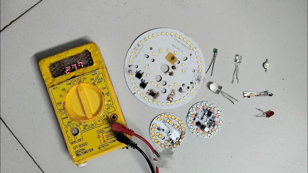 how to make any LED tester using old multimeter. full process. in ...