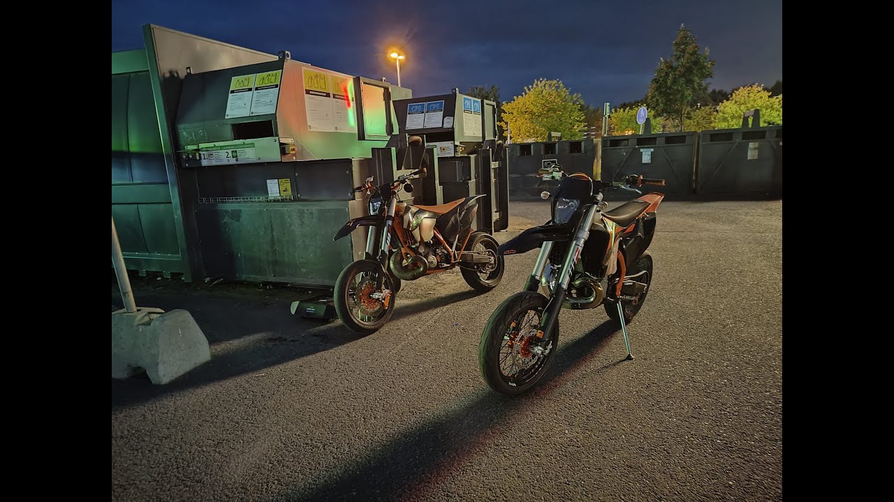 Night Ride & 145 KM/H Wheelie | 2x KTM EXC 300 - YouTube