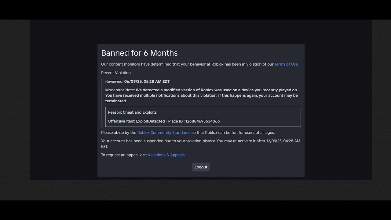 i got banned for no reason? (ROBLOX FIX YOUR MODERATION) - YouTube