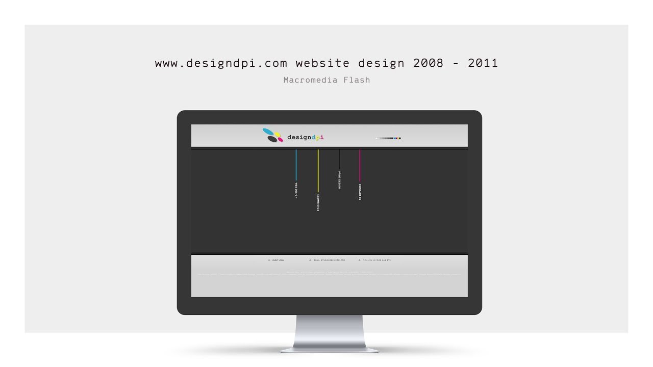 design dpi flash website design 2008 - 2011 - YouTube