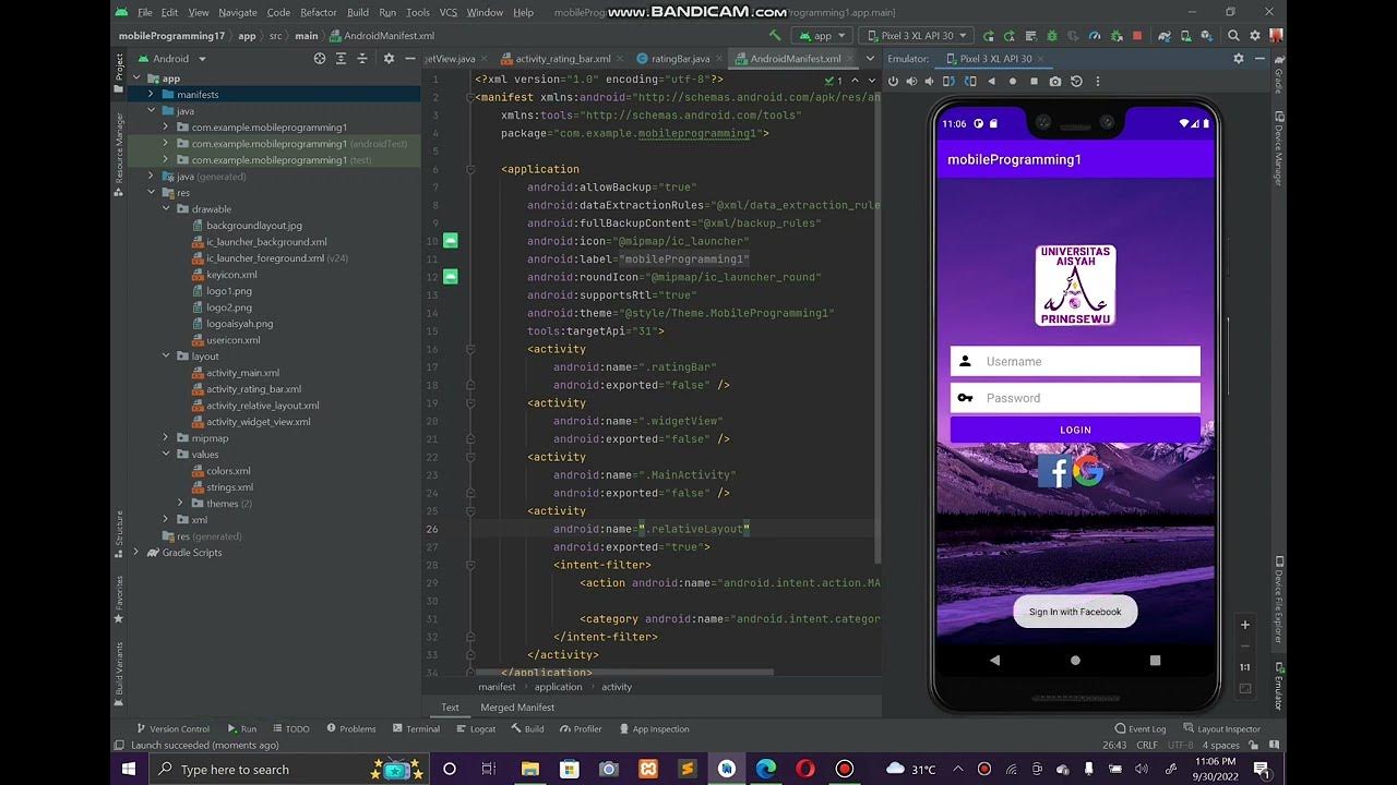Implementasi layout dan widget pada Android Studio - YouTube