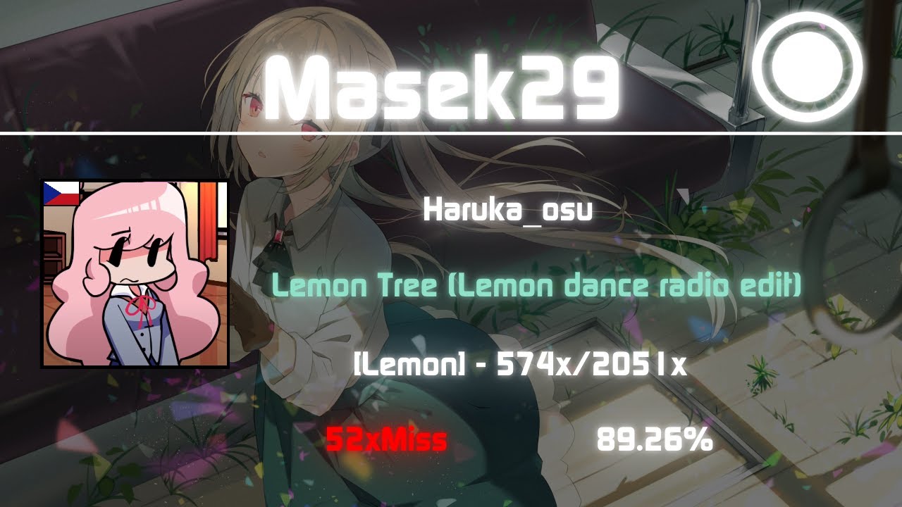 Osu! - Lemon Tree (Lemon dance radio edit) [Lemon] - 5.85★ + webcam ...