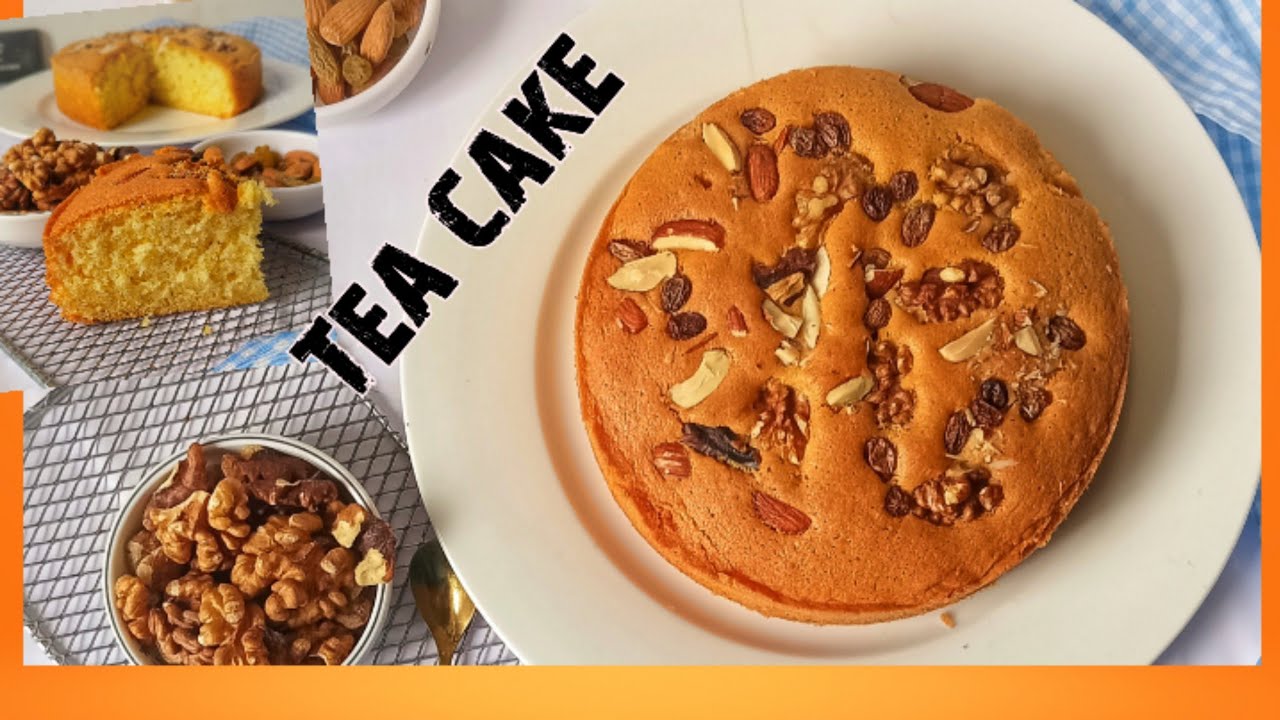 Tea cake recipe, dry fruit cake recipe, bakery style dry fruit cake ...
