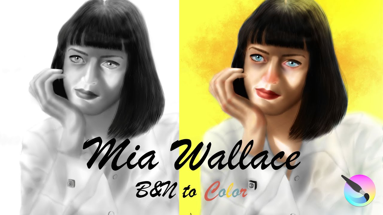 Mia Wallace Drawing - YouTube