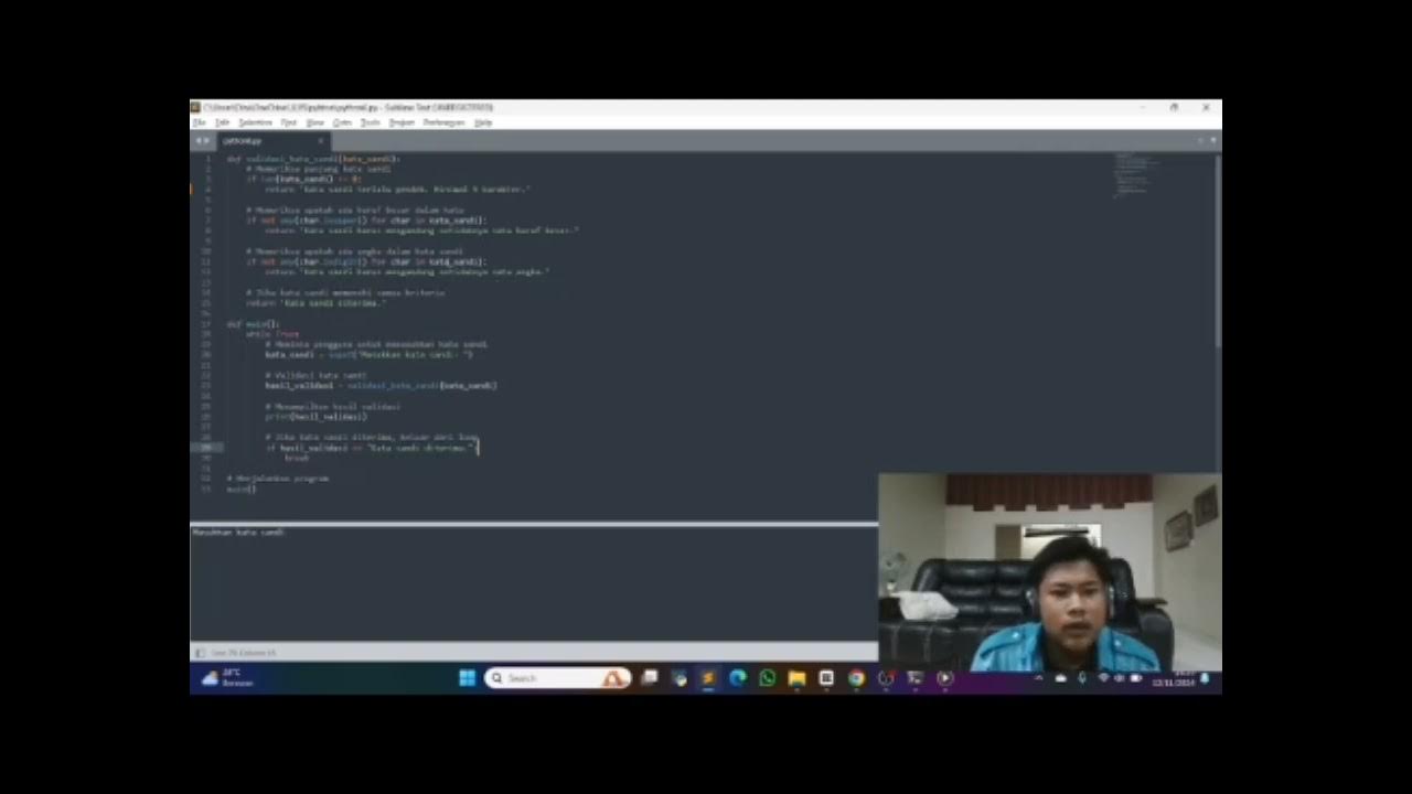 Cara membuat program python sederhana - YouTube
