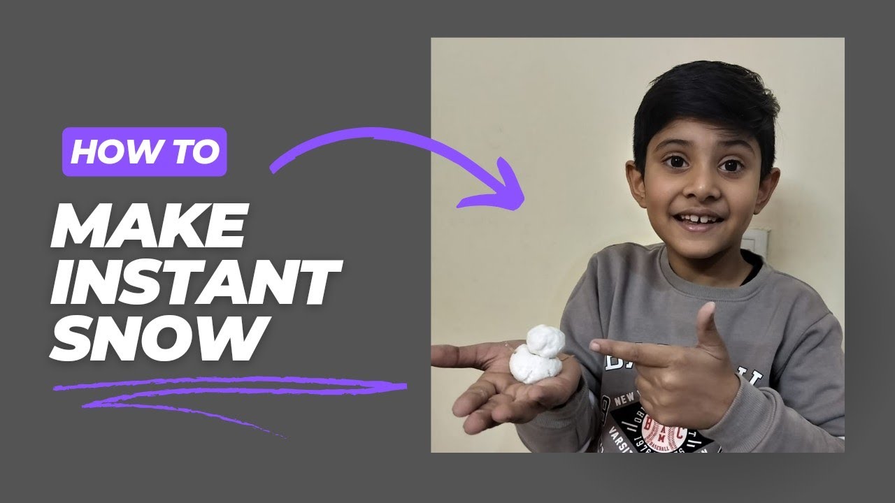 How to make instant snow. - YouTube