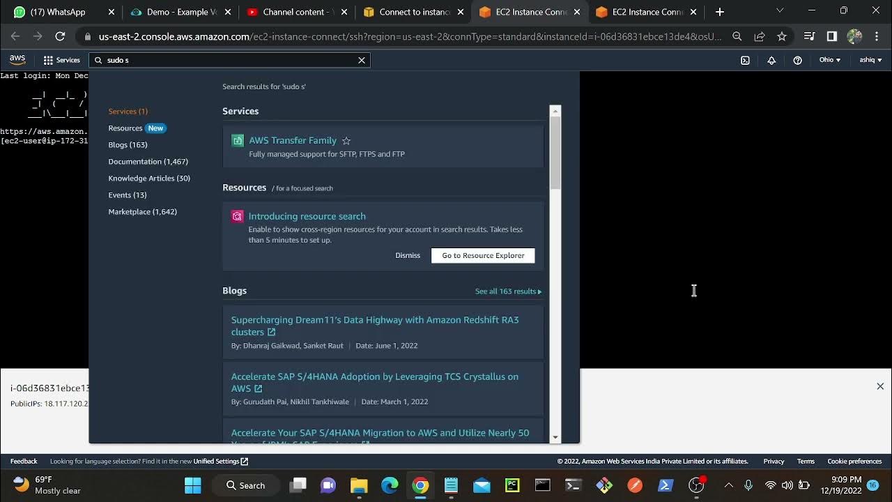 Connect AWS EC2 VM through Serial Console for Troubleshooting scenarios - YouTube