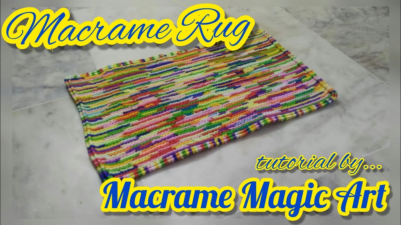 Macrame Rug |Best out of waste | Easy DIY | Tutorial | Macrame Magic ...
