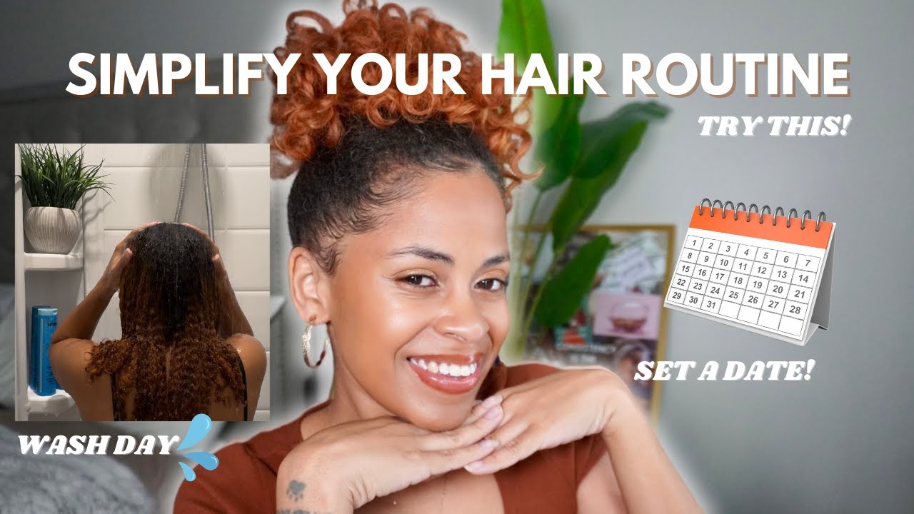 HOW TO create a SIMPLE Hair Routine You'll Actually Stick To - YouTube