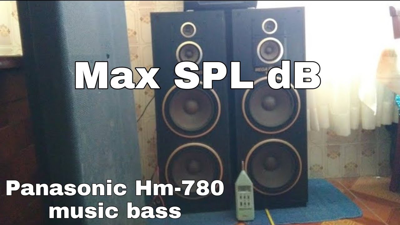 Panasonic SA- HM 780 max SPL dB com as caixas originais megapower 1400 ...