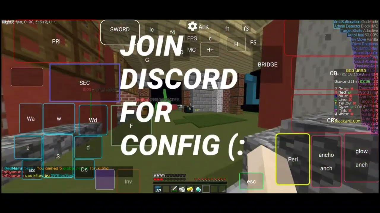 Hacking On BlocksMC ,Kill Aura, Scaffold💥! | Hacking Montage | Best Free Hack Client ⚡! - YouTube