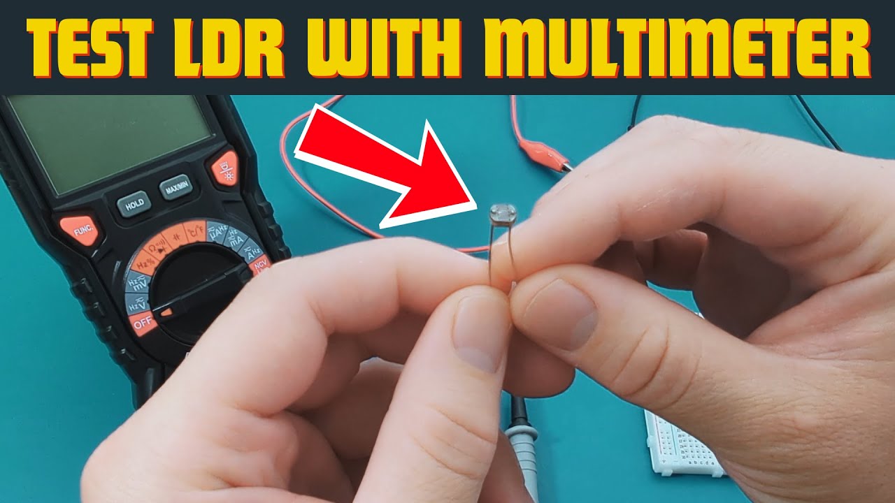 How to Test LDR with Multimeter - YouTube