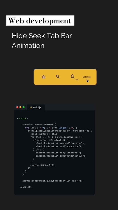 Hide And Seek Bar In Html Css Coding Webdeveloper Webdesign Kotlin Webdevelopment Youtube
