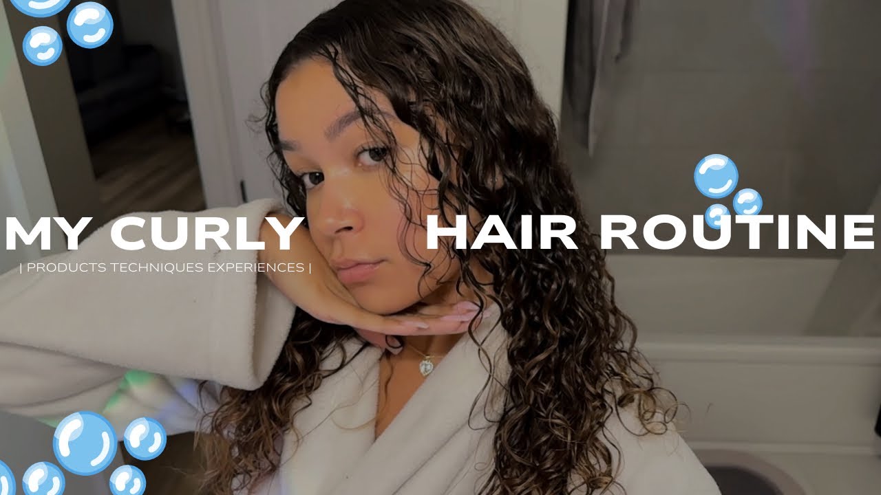 MY EVERYDAY CURLY HAIR ROUTINE 🧼🧸🛏️ |Products, Experience, Techniques ...