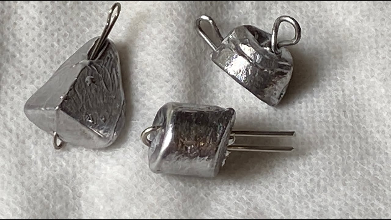 Fishing lead mold(p 2)from common objects - قالب رصاص الصيد من الأشياء ...