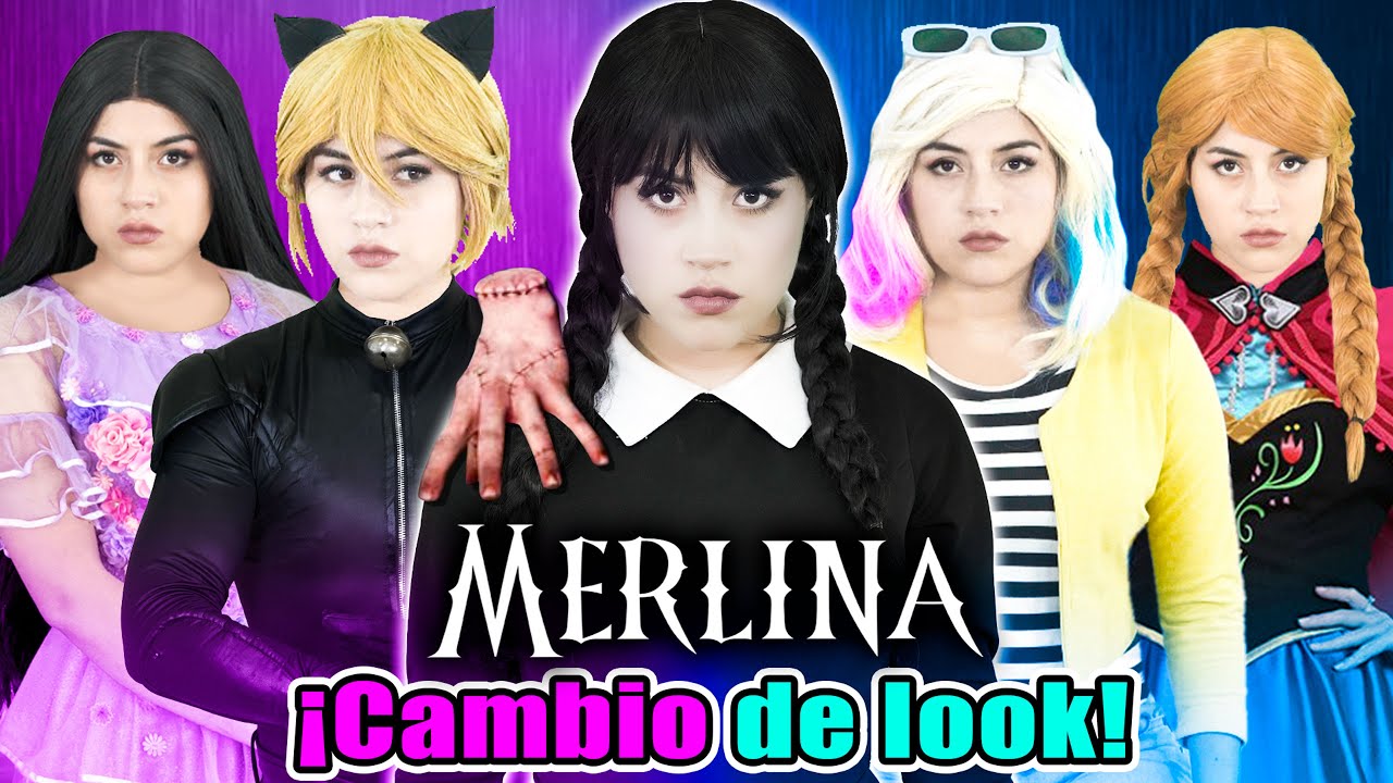 MERLINA ADDAMS CAMBIO DE LOOK EXTREMO 😱🖤🔥 - YouTube