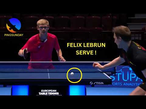 Why does Felix Lebrun generate so much spin on his serve?
