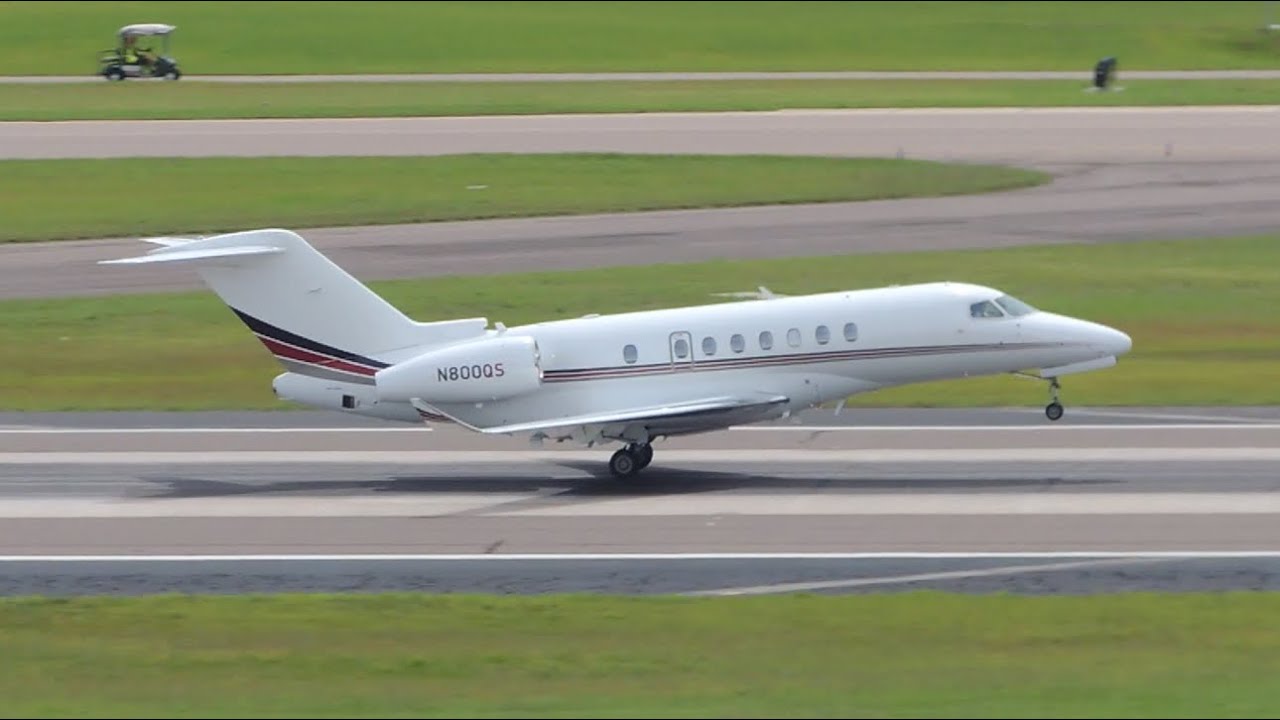 NetJets Cessna Citation Longitude [N800QS] takeoff from TPA - YouTube