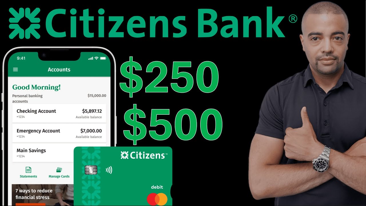 Citizens Bank - $500 Savings Bonus - YouTube