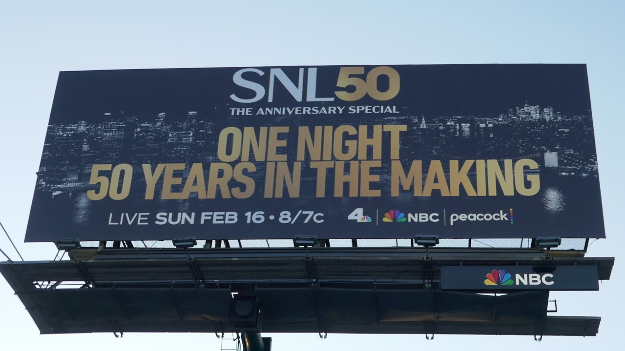 SNL 50 Saturday Night Live Billboard LA CA USA January 20, 2025 One ...