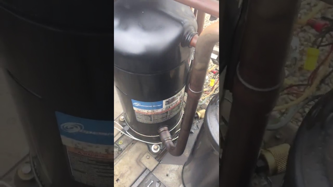 HVAC Replacement & Installation Of 10 Ton Compressor - YouTube