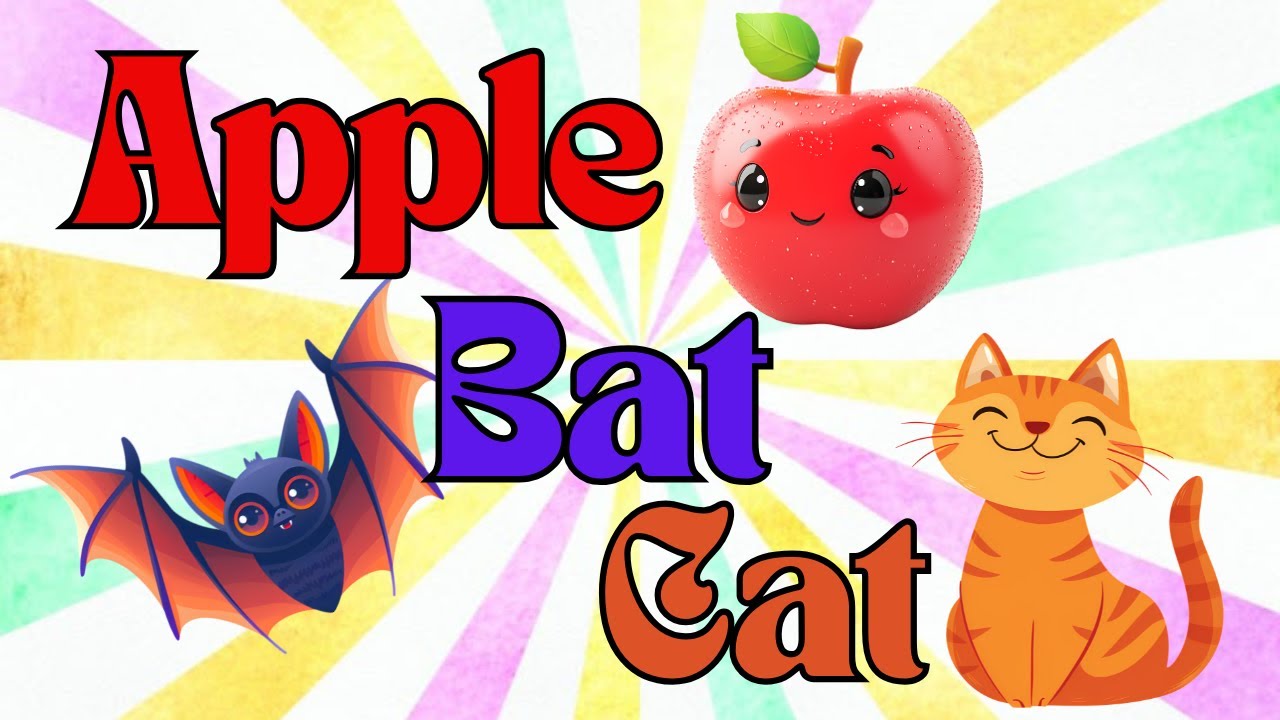A is for Apple, B is for Bat, C is for Cat | ABC | Kids Phonics Song ...