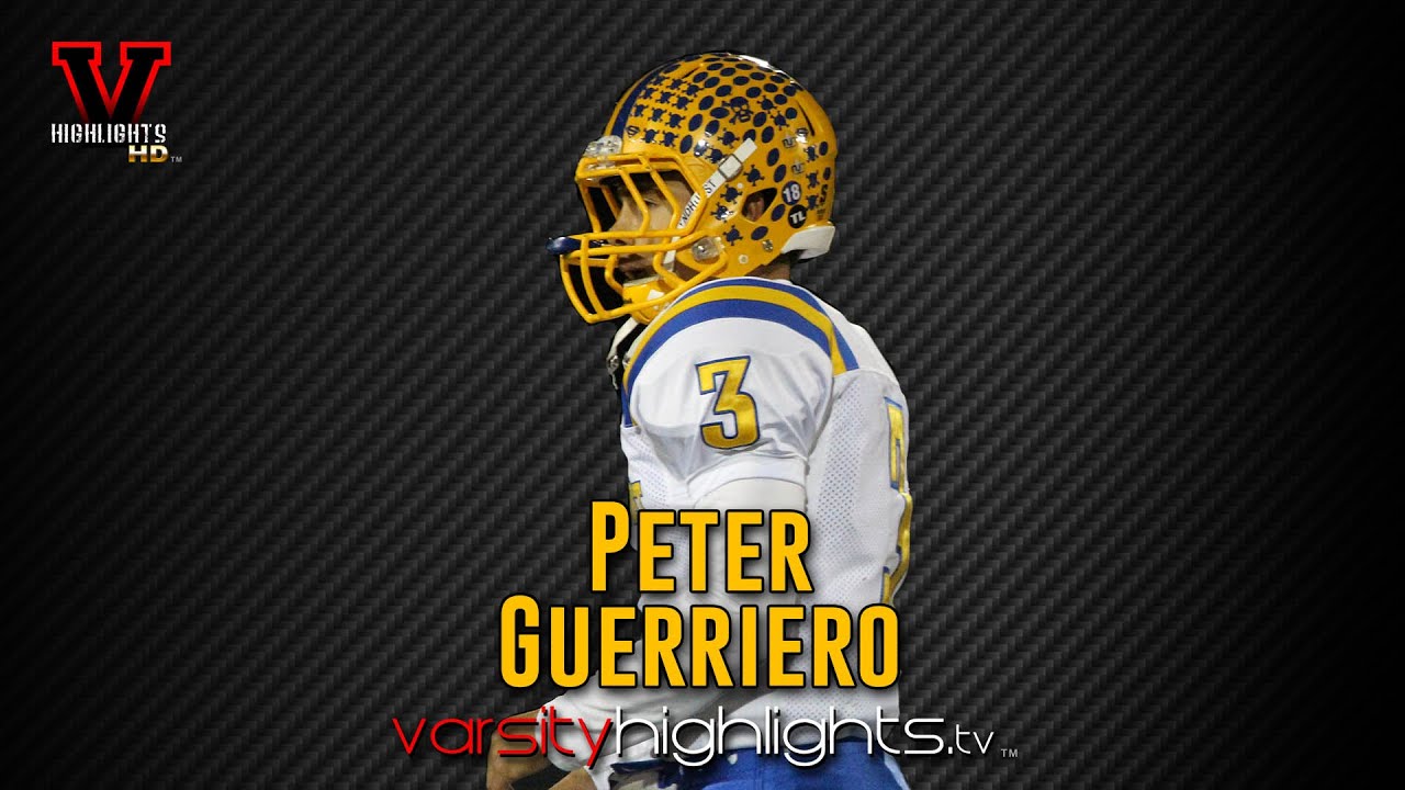 Peter Guerriero 2015 Highlights (Lyndhurst HS Golden Bears Football ...