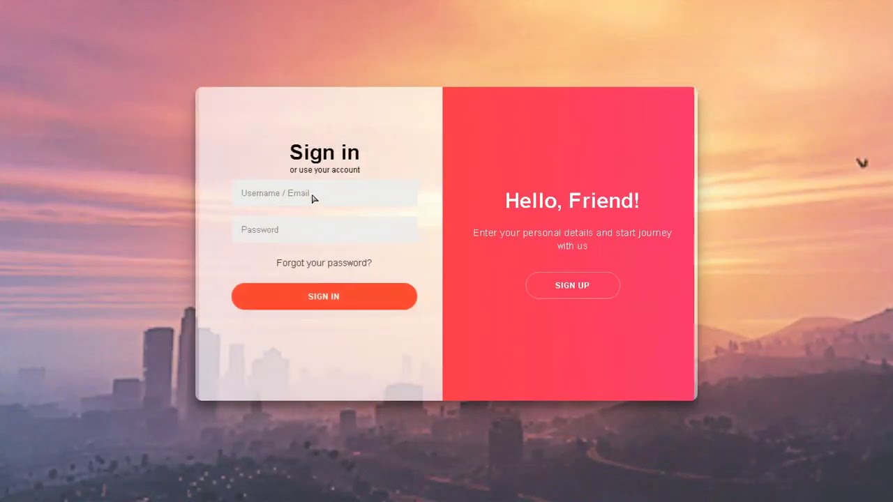MTASA: Roleplay login/register panel (free download) now - YouTube
