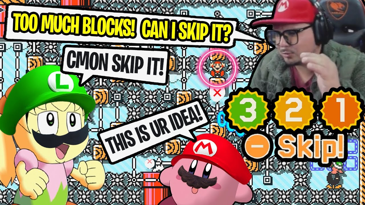 Will He Skip This Level?! 😮[ i play his skipping LVL! my crazy idea ...