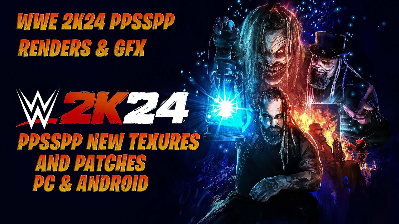 WWE 2K24 Ppsspp New Textures & Patches, Iso for Android & PC - YouTube