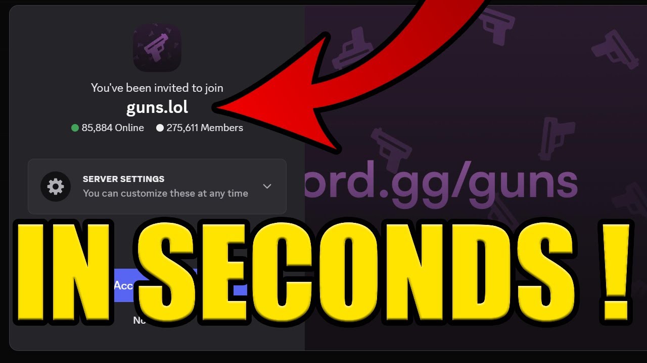 HOW to JOIN GUNS.LOL DISCORD SERVER PC & MOBILE - YouTube