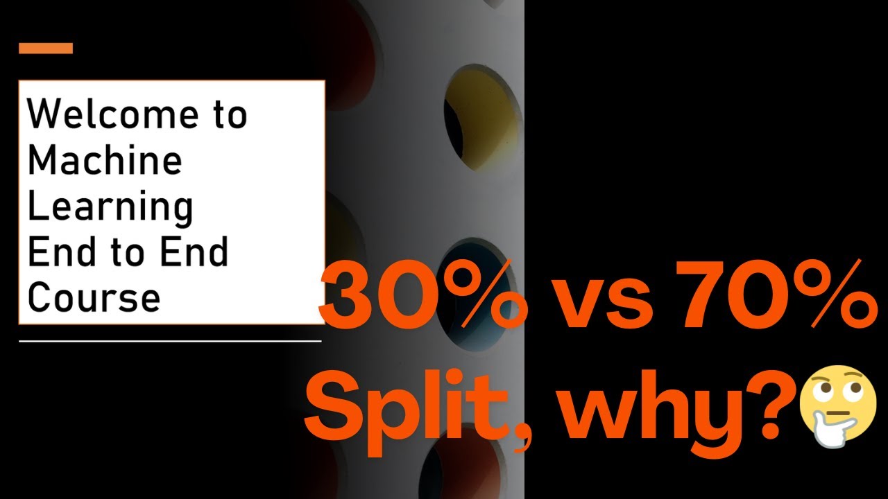 40. The 70-30 Split: Understanding Why Test Size is Often 30% in ...
