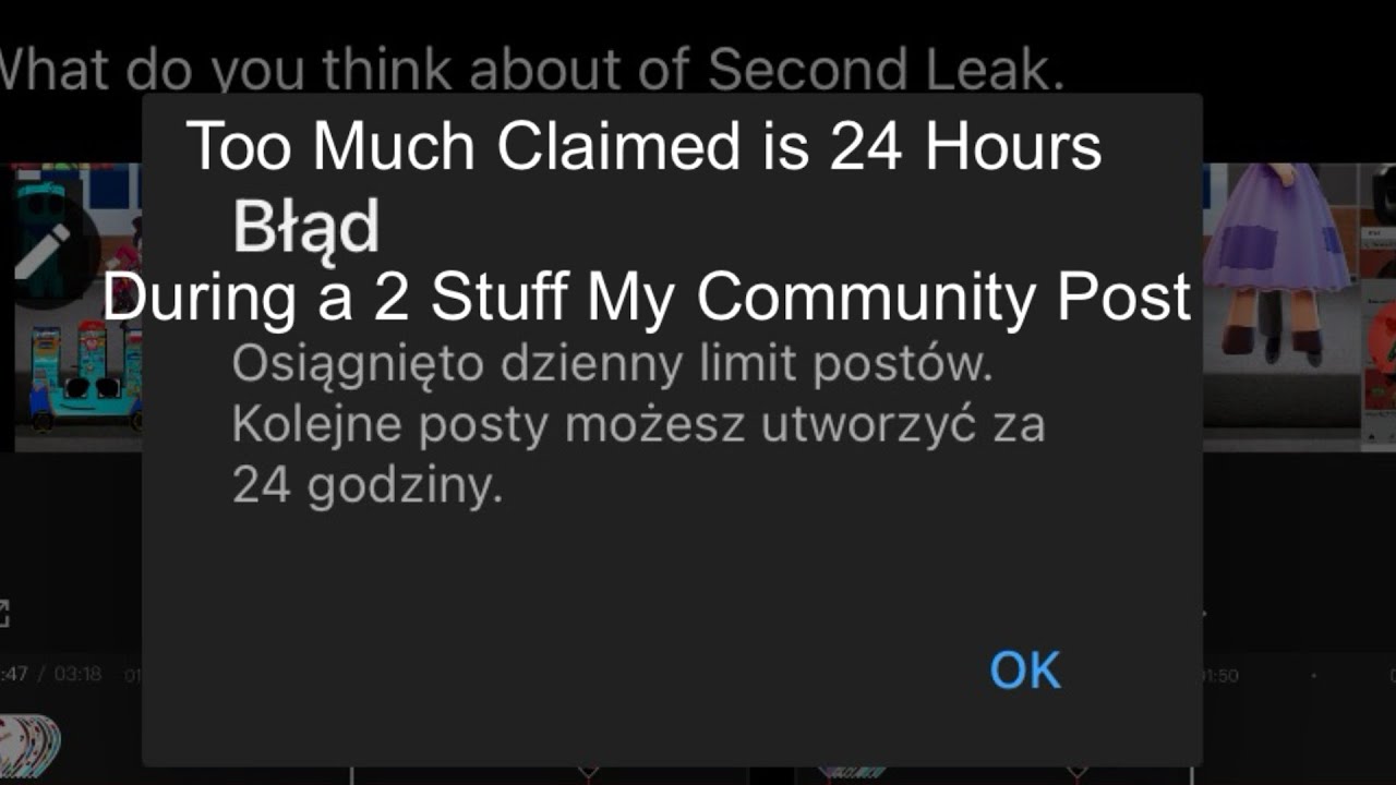 Message to YouTube (But Not Rude to Too Much Claimed is 24 Hours is way ...