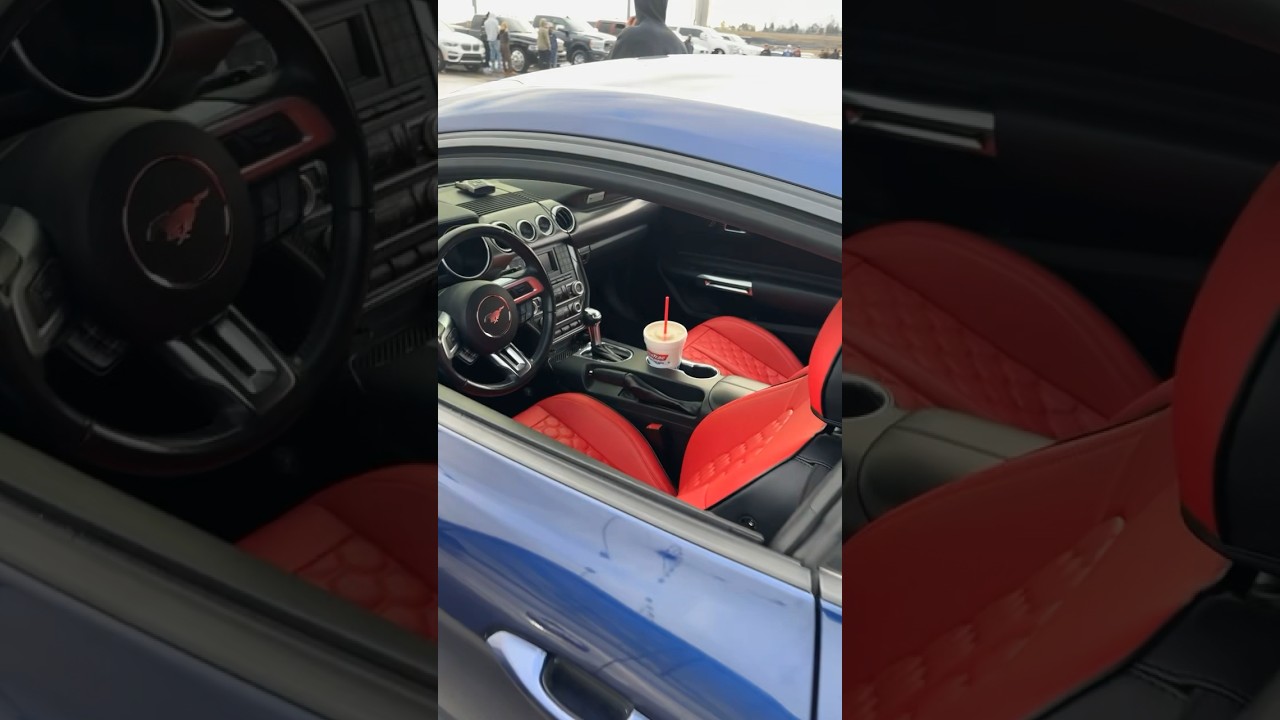 10 speed coyote with clean red guts #car #mustang #mustangs # ...