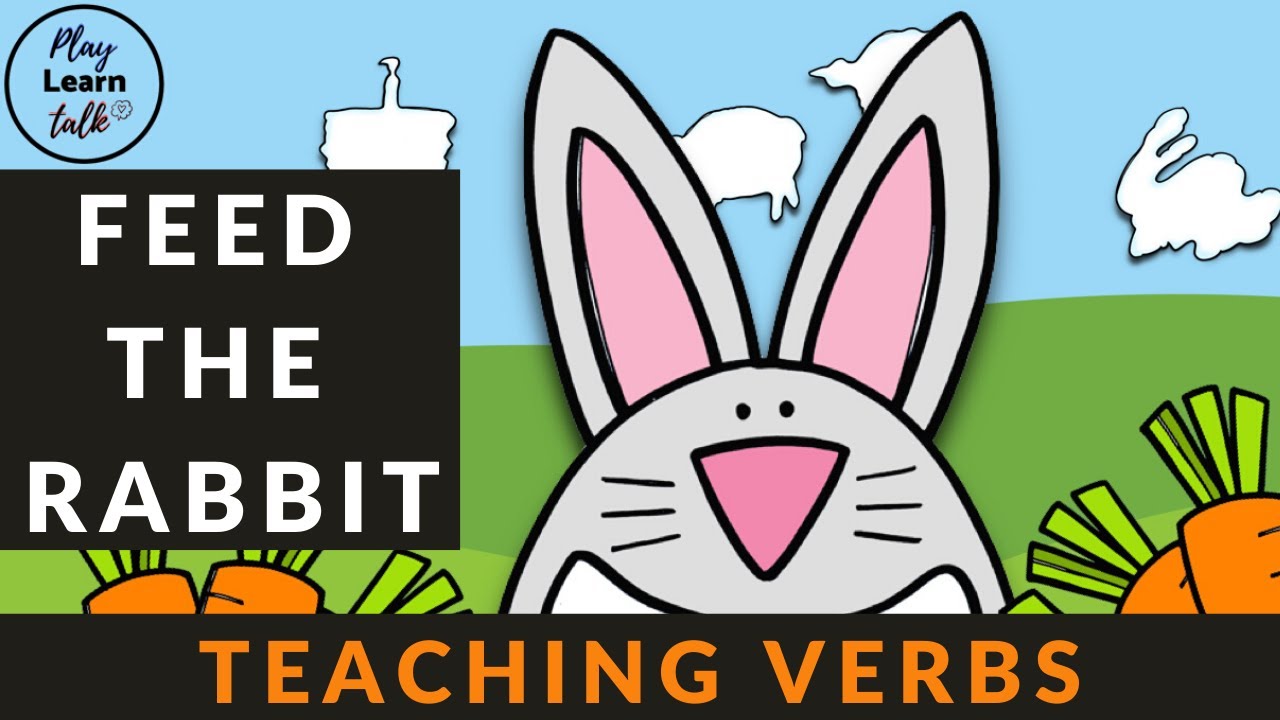 Feed the Rabbit - Speech Therapy - Boom Cards - Verbs - YouTube