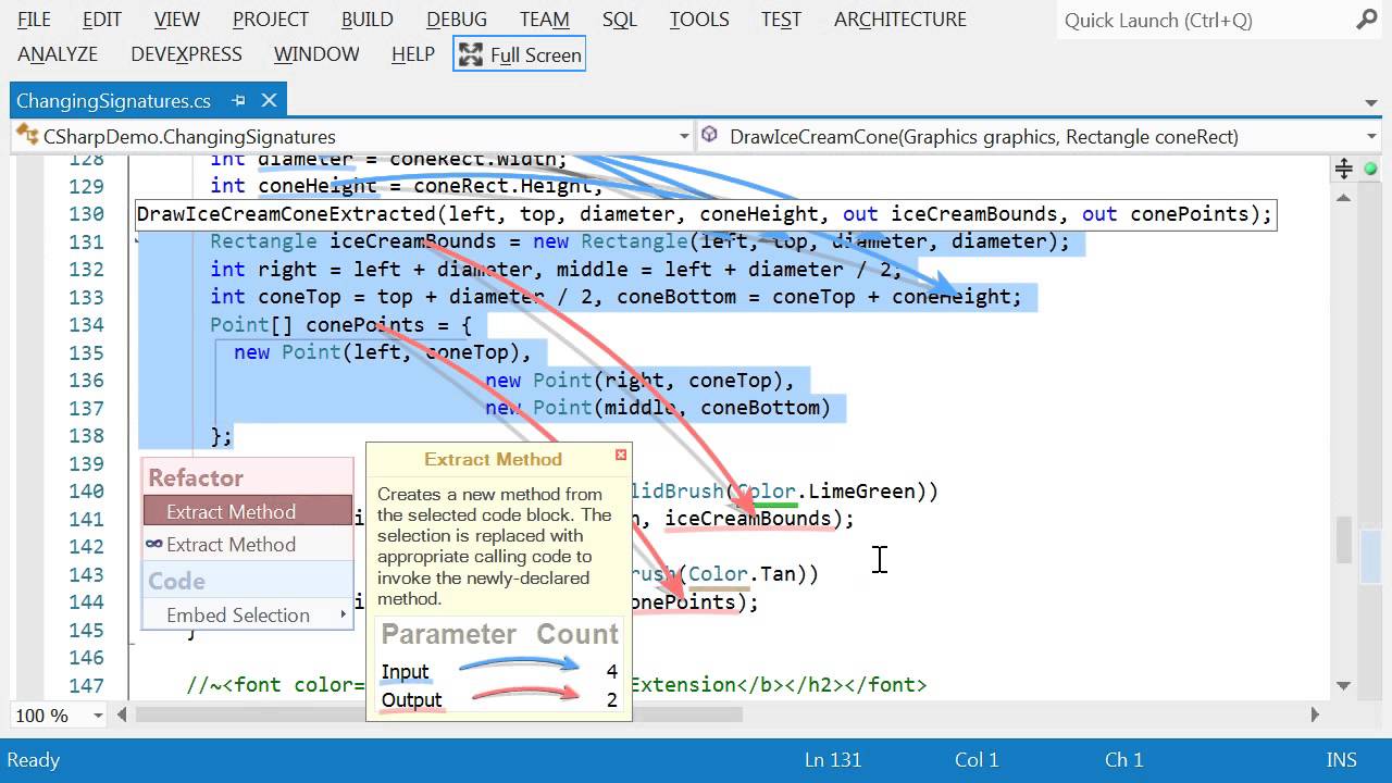 Coderush Refactoring Part2 Csharp Youtube 9948