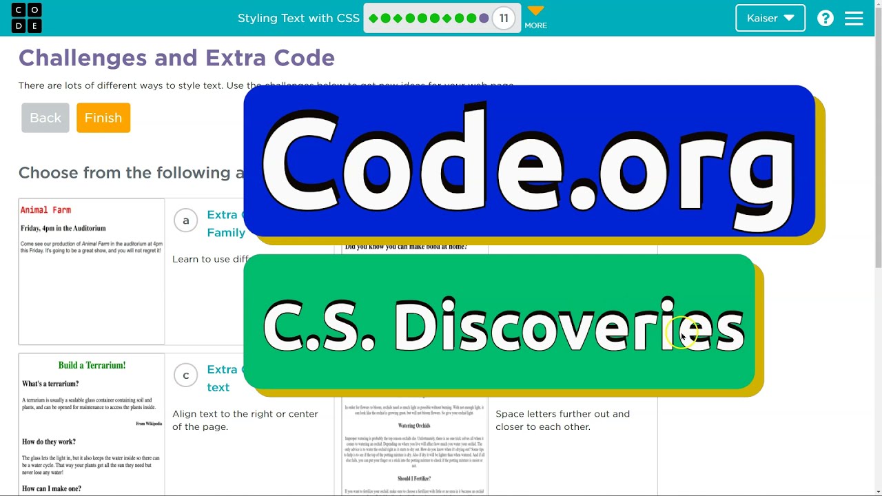 Code Lesson 6 11 Styling Text With CSS Tutorial With Answers