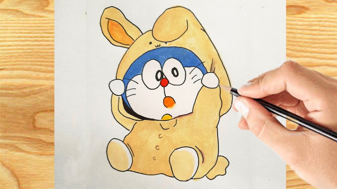 How To Draw Cute Doraemon Easy Step By Step | Chelsea's Art Zone - YouTube