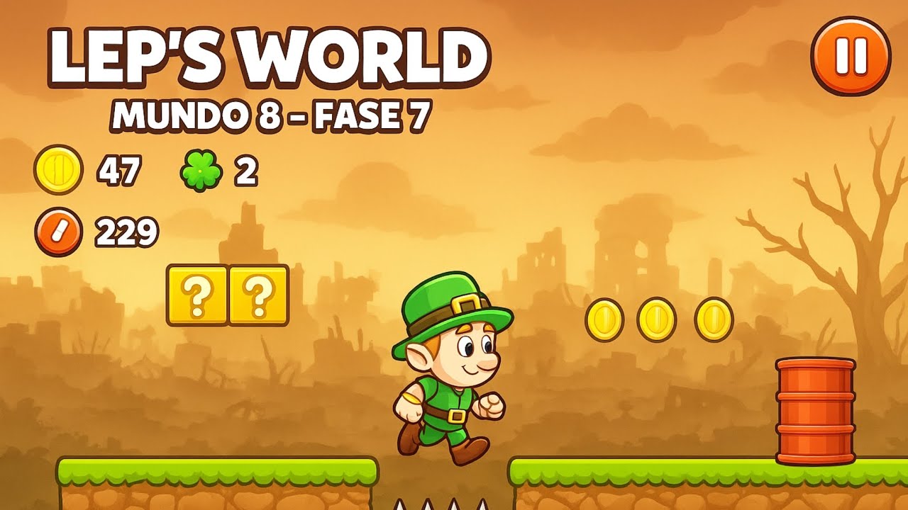 Lep's World Z - Monde 08-07 Gameplay Mobile 4K 60fps HD Android - YouTube