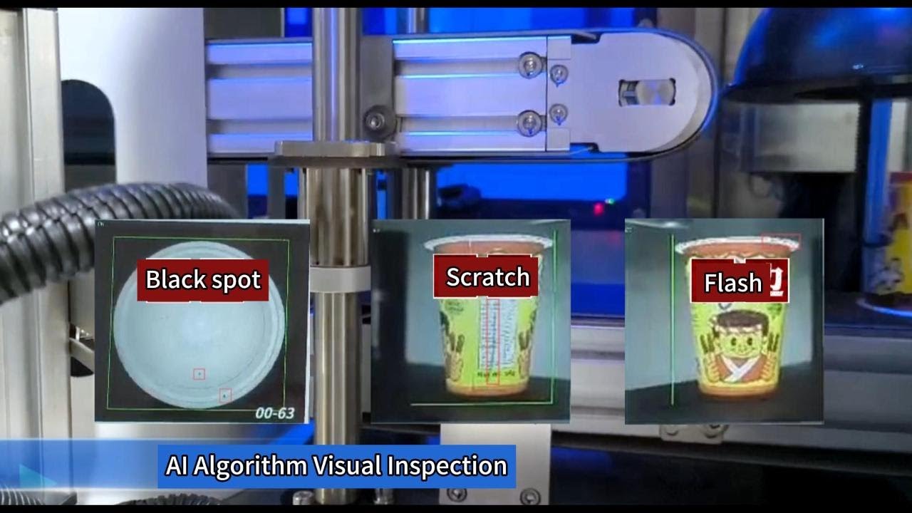 AI Algorithm IML Cup Vision Inspection Machine - YouTube