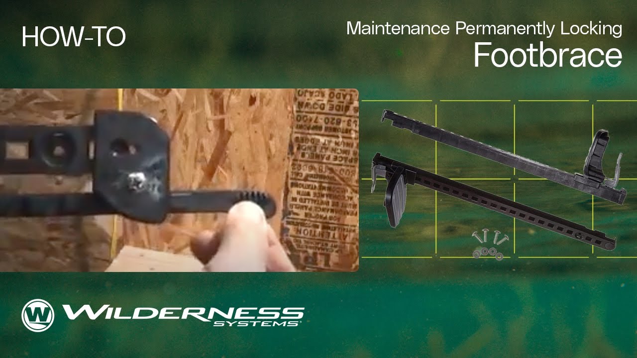 How To: Permanently Locking Foot Brace | Wilderness Systems - YouTube
