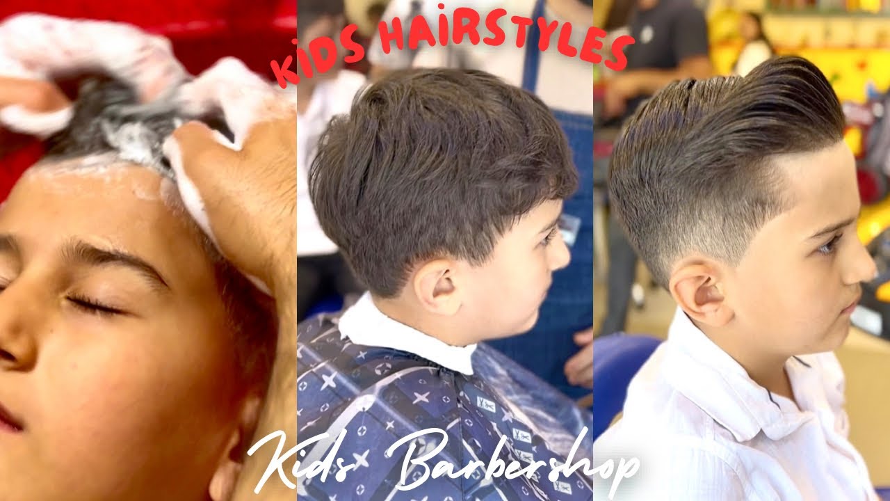 Kids Haircut, Hair Washing And Hair Design Lesson I Learn Hair Styling ...