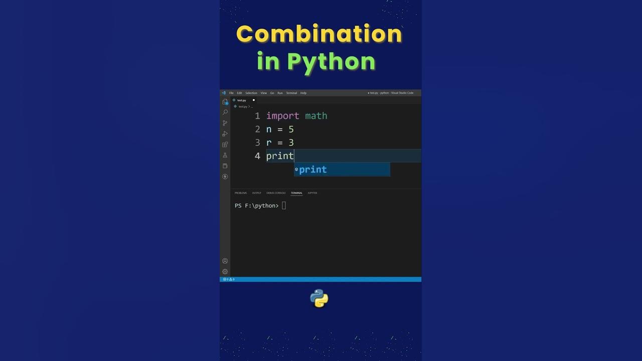 How To Evaluate Combination In Python C N R Expression Shorts Python Combination Youtube